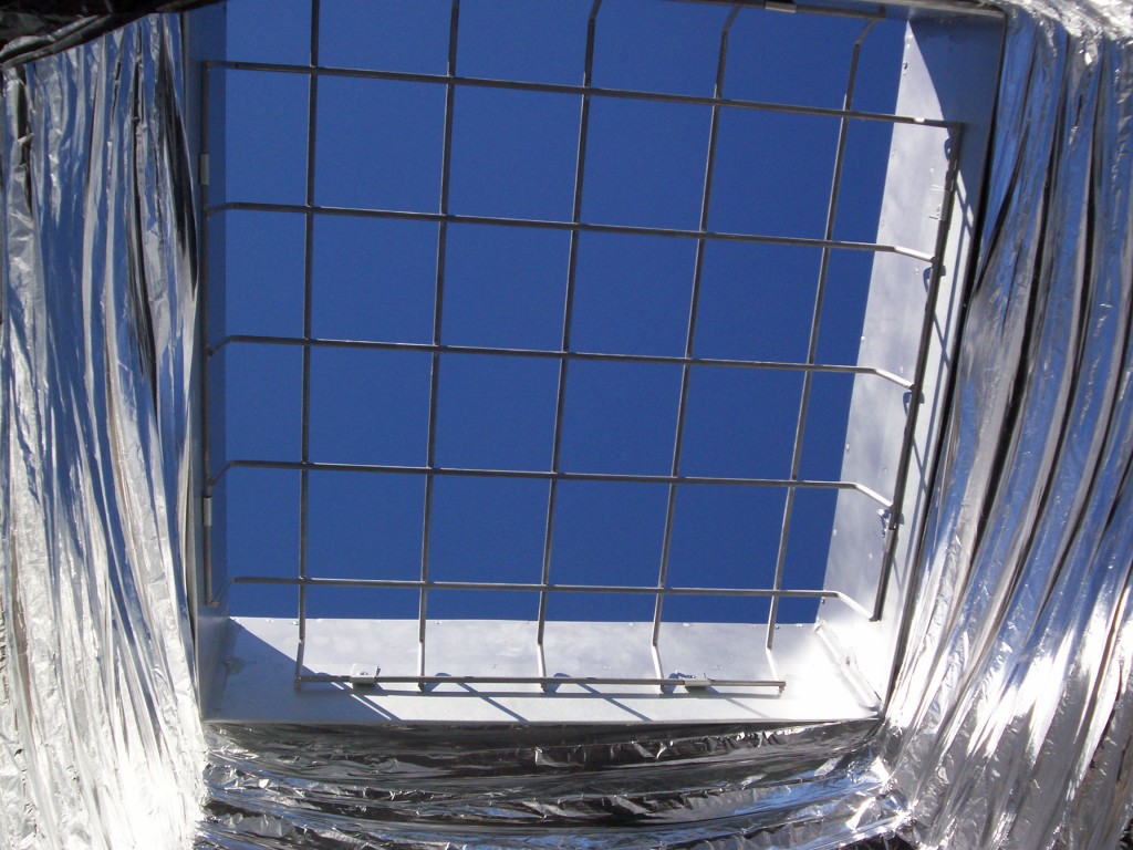 Security mesh for additional skylight security