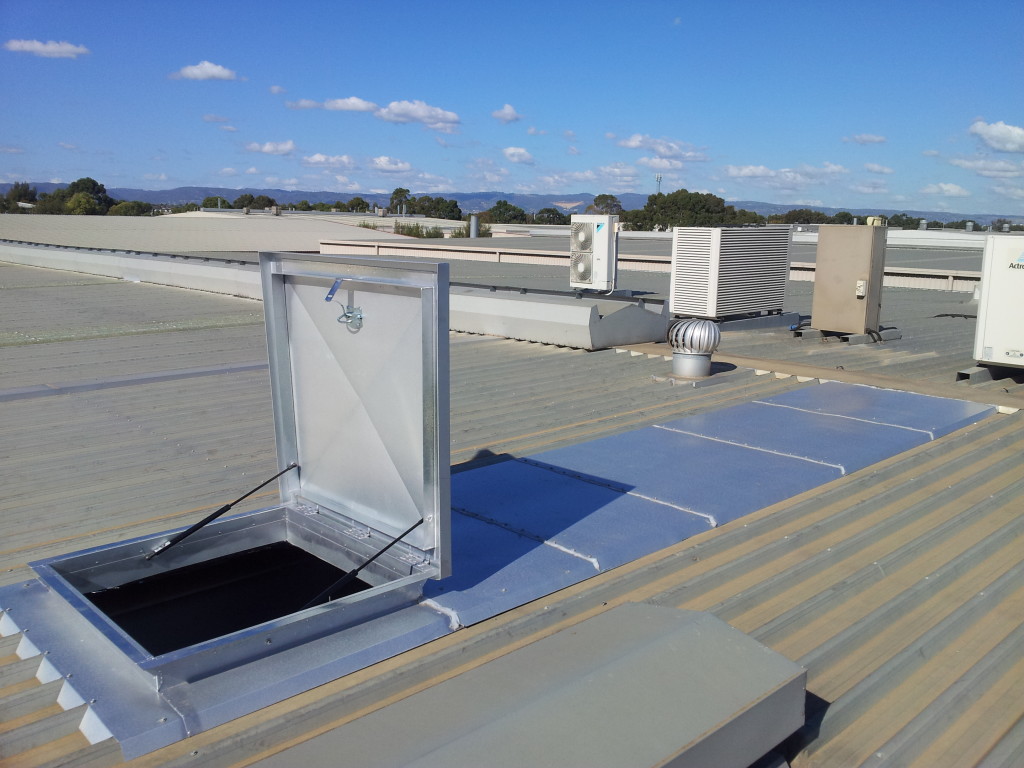 Access hatchways. Safe & convenient access to roof.